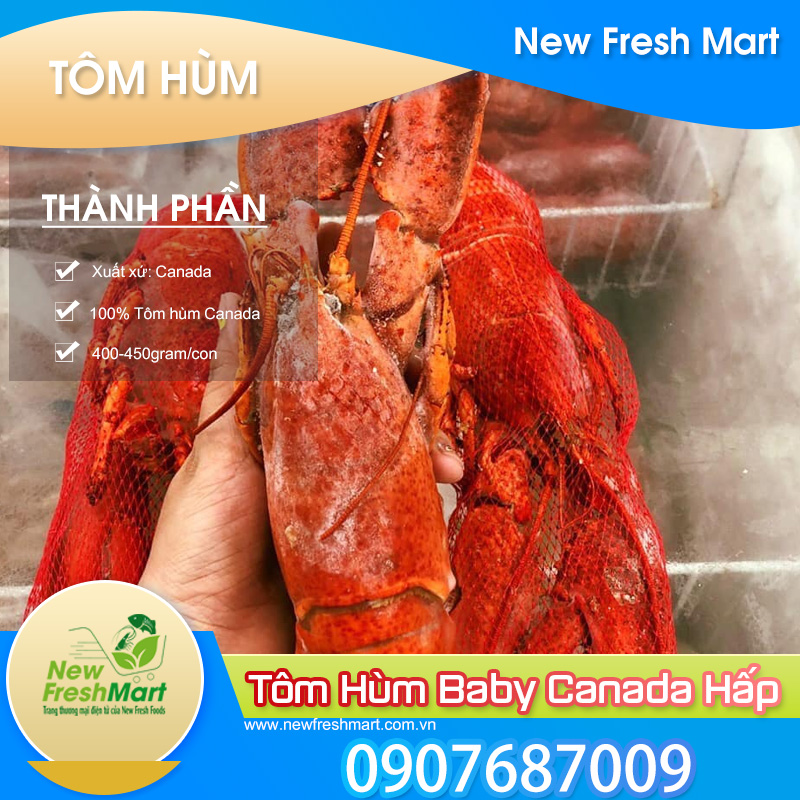 Tôm Hùm Baby Canada Hấp